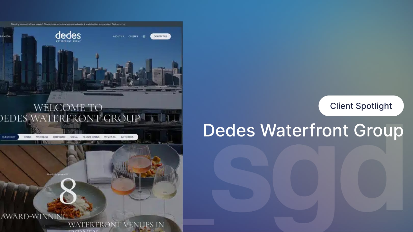 Client Spotlight: Dedes Waterfront Group | SGD